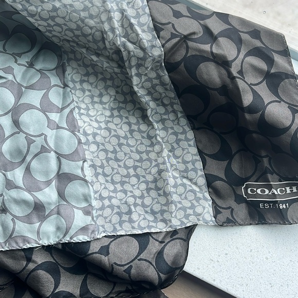 Coach | Accessories | Coach Signature Pattern Silk Scarf | Poshmark